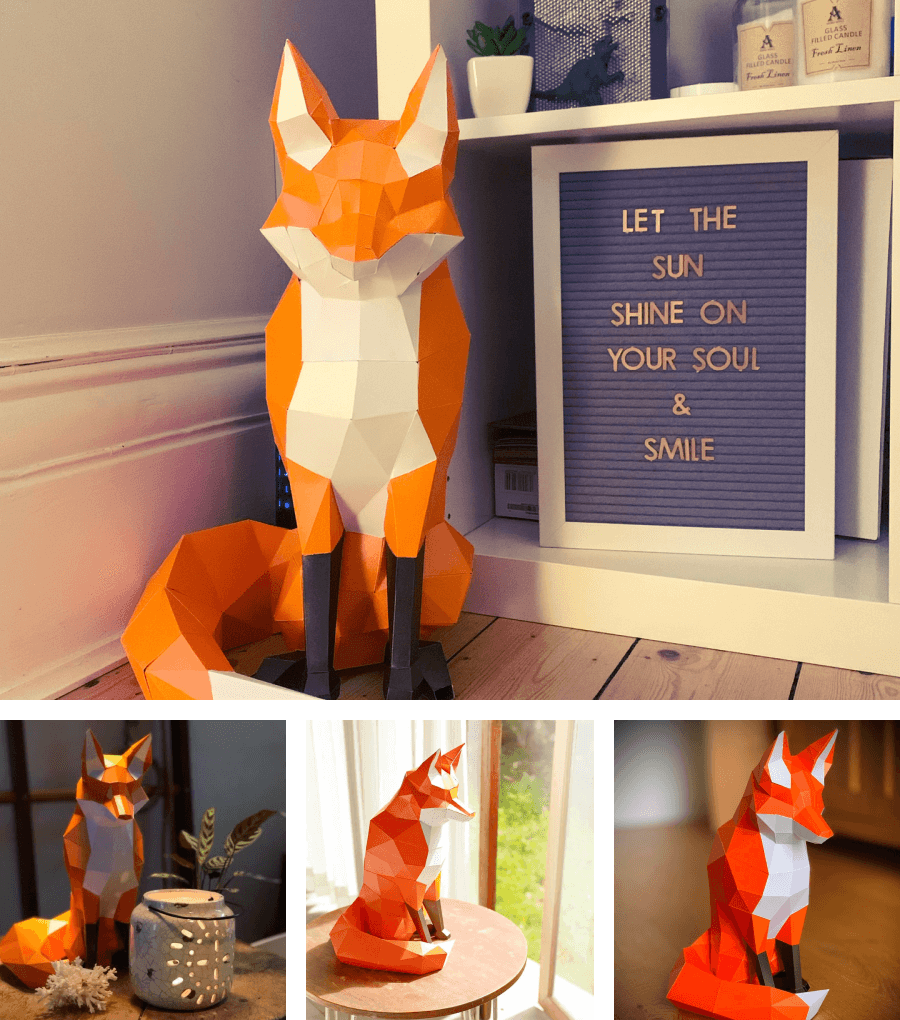 PaperCraft World: 🦊Over 1,000 sold! Fox 3D model is #1 best seller | Milled