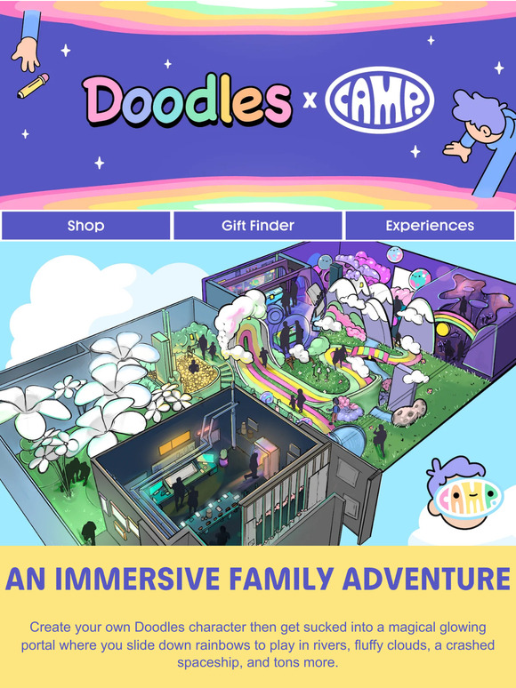 CAMP: 👀 Inside Doodles x CAMP 🌈 The Immersive Adventure. | Milled