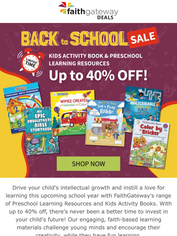 FaithGateway: help kids get excited about school with these faith-based ...