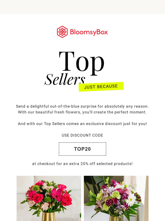 BloomsyBox.com: Brighten Days with Top Sellers! | Milled