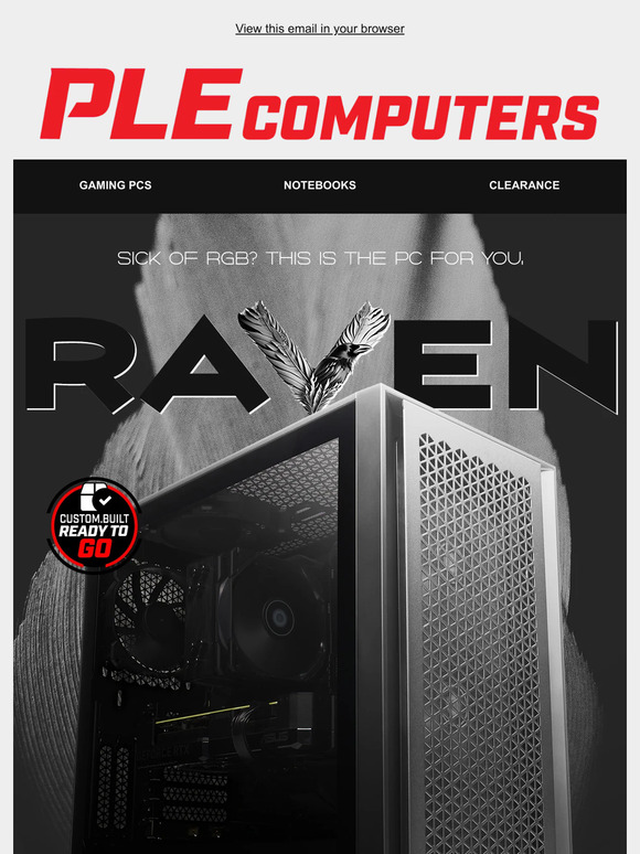 PLE Computers: Sick of RGB? This PC is for you 🖤 | Milled