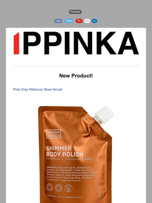 IPPINKA: [Products] Pink Clay Hibiscus Glow Scrub | Hinoki Tabletop ...