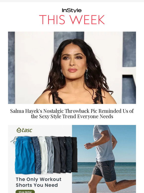 Instyle Salma Hayeks Nostalgic Throwback Pic Featured This Sexy Style