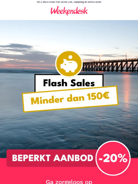 Weekendesk: Een weekendje er helemaal tussenuit voor minder dan €150! ☀ ...