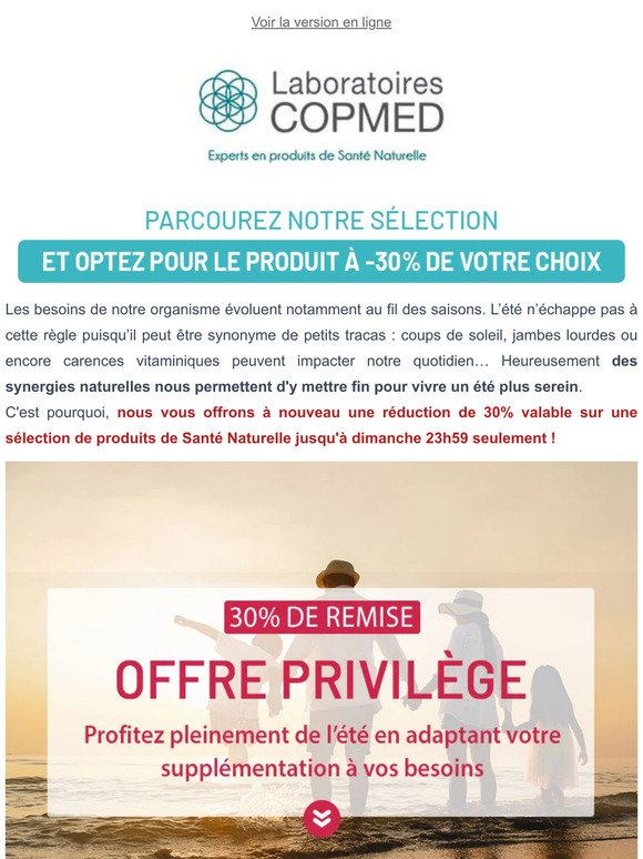 Copmed: 🌞 Votre offre de l’été est de retour ! | Milled