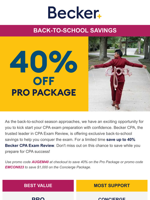 Becker: Ace Your CPA Exam with Becker CPA - Back to School Savings ...