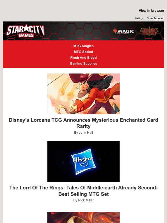 Star City Comics & Games: Lorcana debuts stunning alternate-art ...