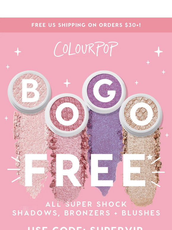 ColourPop: BOGO FREE Super Shocks! | Milled