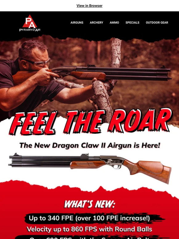 Pyramyd Air: NEW and Improved!! Dragon Claw II | Milled