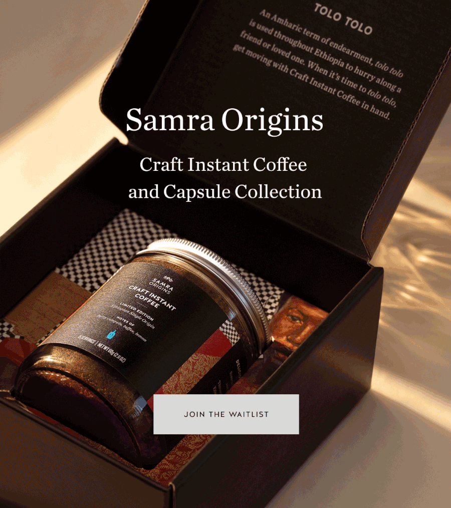 Blue Bottle Coffee: Introducing Samra Origins Instant Coffee | Milled
