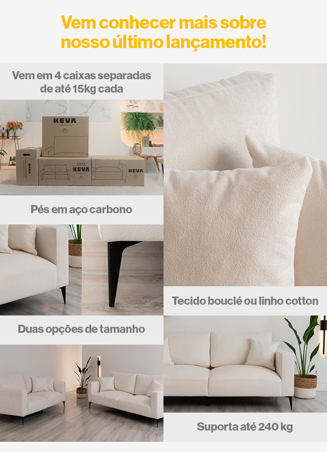 Mobly: Já viu nosso último lançamento? Vem conhecer o Ubbe, o sofá que ...