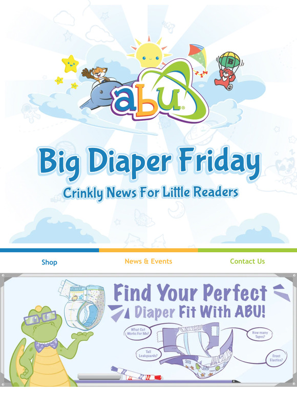 ABUniverse: Big Diaper Friday With ABU! Peek your pride with ABU SWAG ...