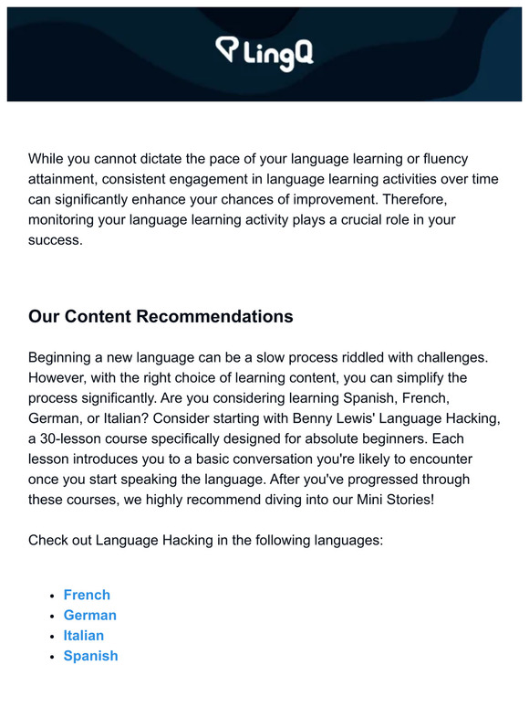 LingQ: Know Your Progress in Your Target Language | Milled