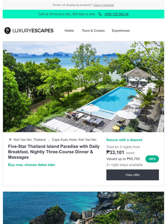 Luxury Escapes: Thai Tropical Paradise in Koh Yao Noi | Luxe AYANA Bali ...