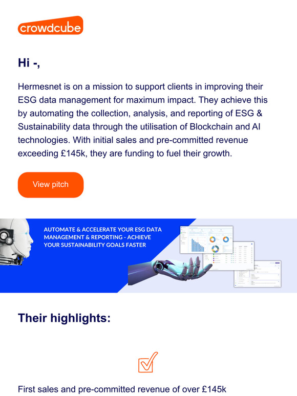 Crowdcube: Utilising Blockchain technology and AI for sustainability ...