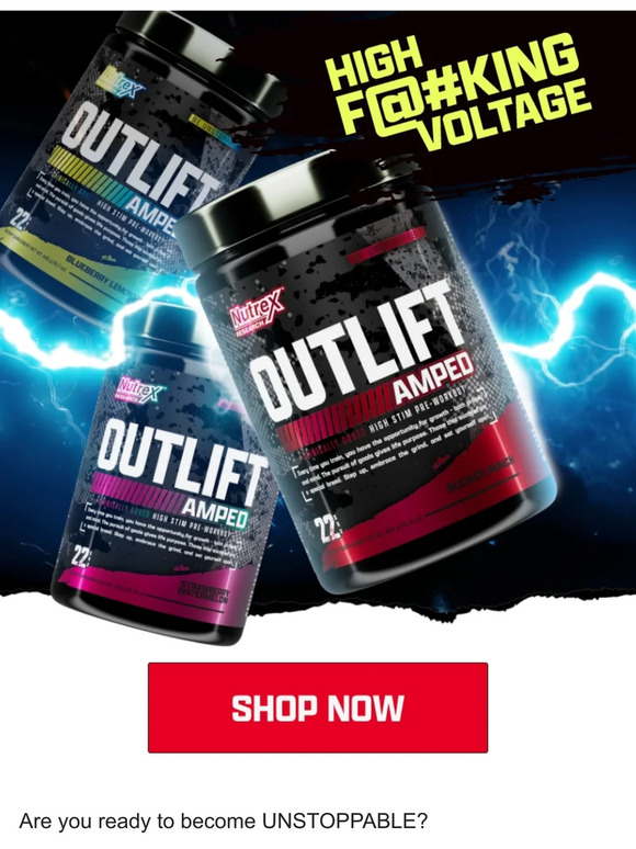 Nutrex Research: Get Friggin' PUMPED ⚡OUTLIFT AMPED⚡ | Milled Nutrex Research: Get Friggin' PUMPED ⚡OUTLIFT AMPED⚡ | Milled