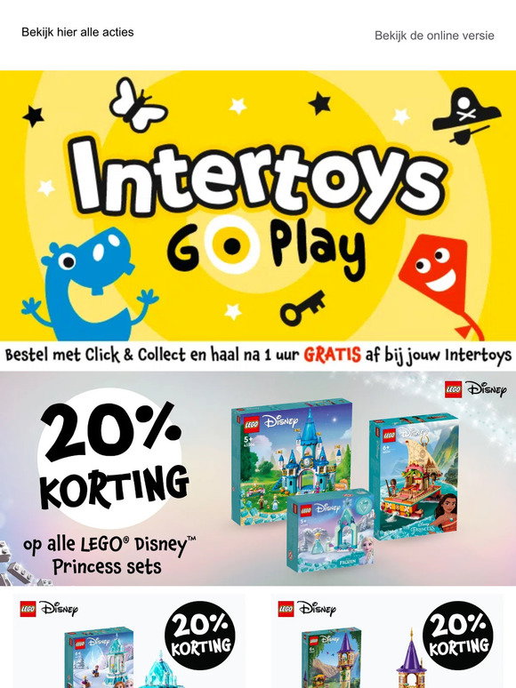 Intertoys: 20% KORTING op alle LEGO Disney Princess sets! | NIEUW LEGO ...