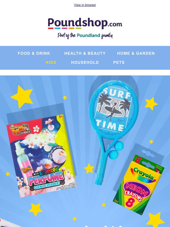 Poundshop: INCOMING: Summer fun for the kids from £1 🏖️ | Milled