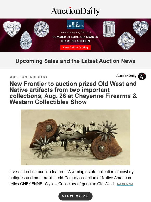 Auction Daily: New Frontier to auction prized Old West and Native ...