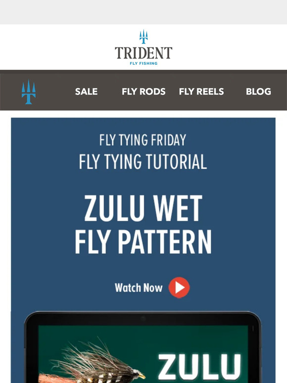 Trident Fly Fishing: How to Tie a Zulu Wet Pattern | Milled