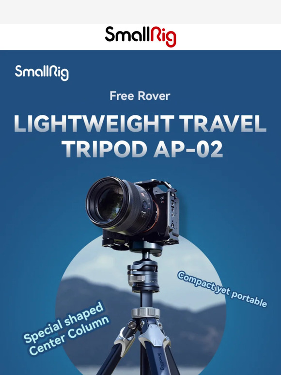 SmallRig: SmallRig Lightweight Travel Tripod AP-02 | Milled