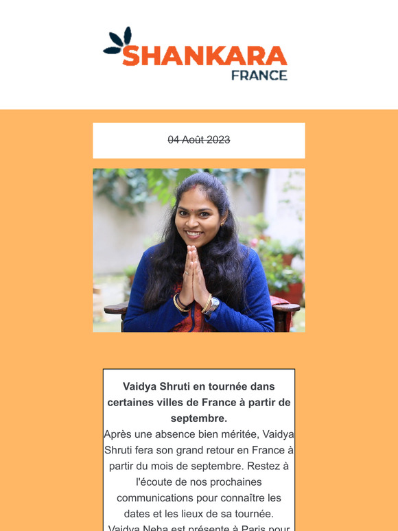 Sri Sri Ayurveda: Consultations à Paris, retour de Vaidya Shruti et ...