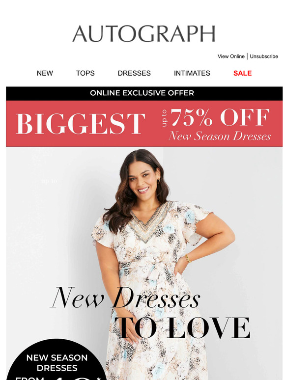 Autograph Fashion: OMG 😍NEW Designer Dresses from $19* | Milled