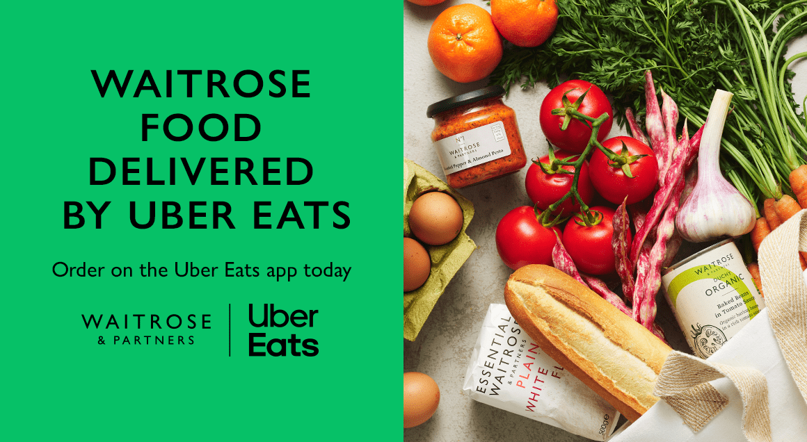Waitrose: Waitrose food now delivered by Uber Eats 🙌 | Milled