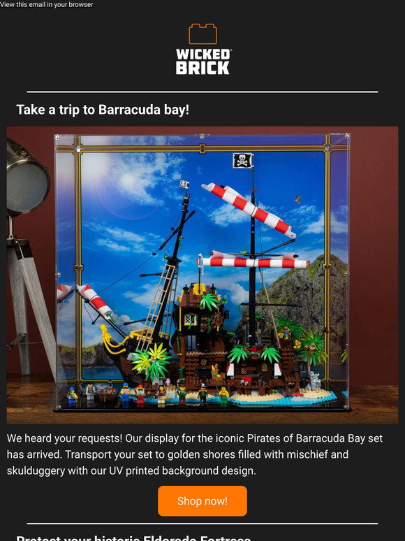 Wicked Brick: New displays fit for a captain 🏴‍☠️ | Milled