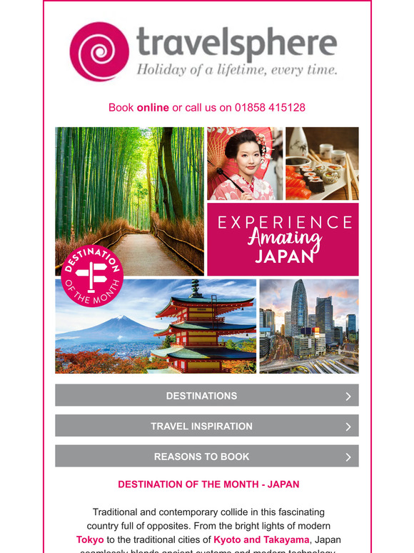 Travelsphere: Experience enthralling Japan | Save up to £500 per couple ...