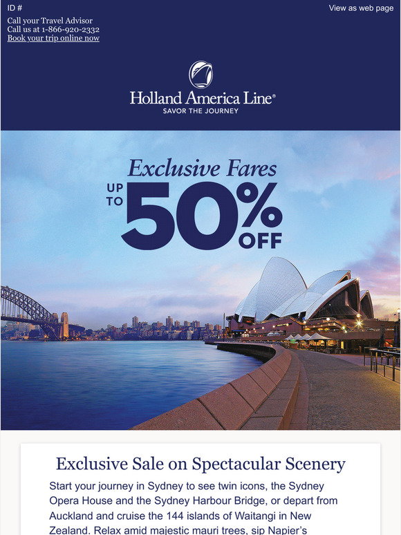 Holland America Line: See Sydney’s Icons & New Zealand’s Beauty with ...