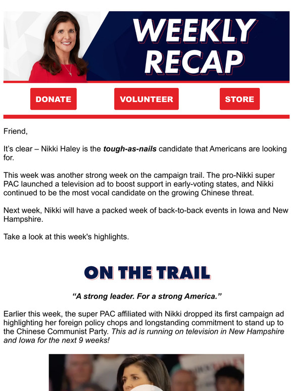 Nikki Haley: A strong leader. For a strong America. | Milled