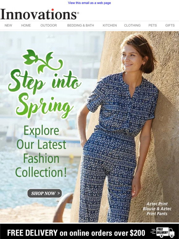 Innovations: Step into Spring | Explore our latest fashion collection ...