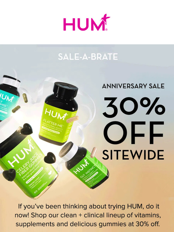 HUM Nutrition: 30% off is here for a good time, not a long time! | Milled