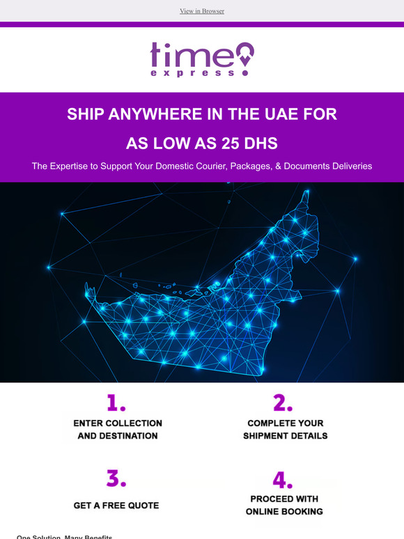 Time Express: Ship anywhere in the UAE as low as AED 25 | Milled