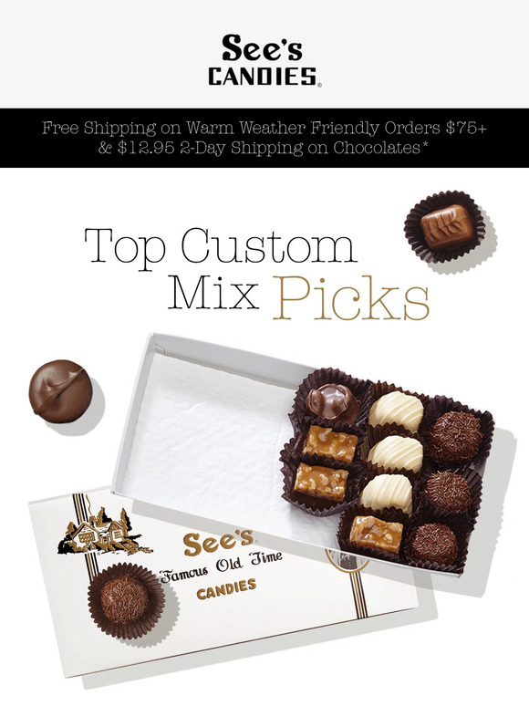 See's Candies: Inside: August's Top Custom Mix Flavors 🏆 | Milled