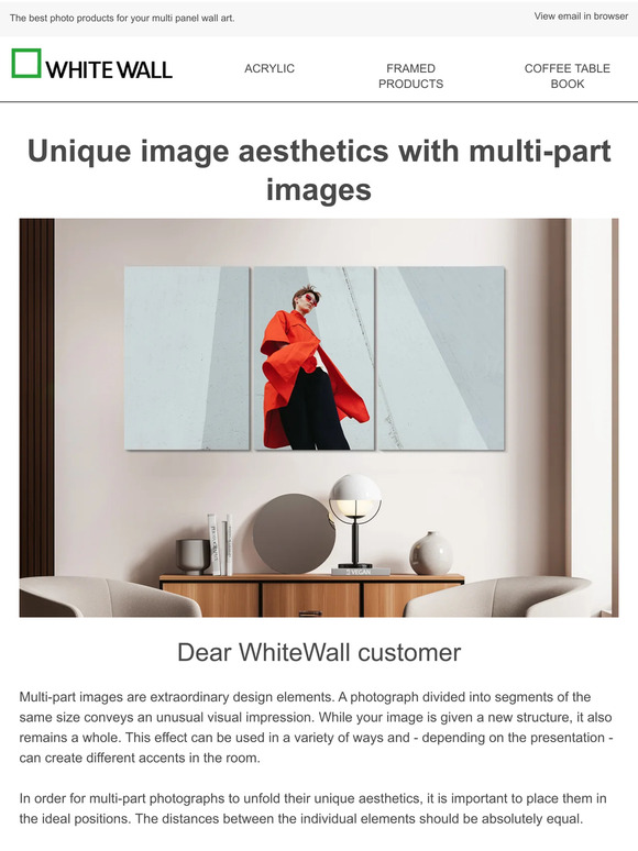 WhiteWall: Exceptional design: multi-part photographs in gallery ...