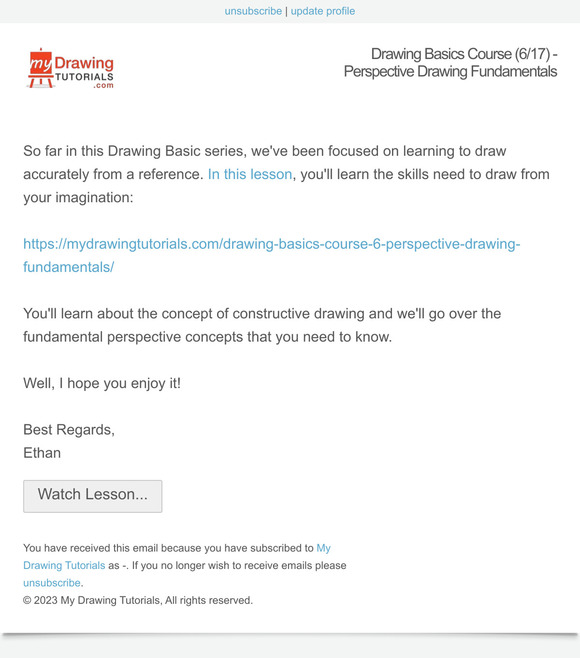 My Drawing Tutorials: Drawing Basics Course (6/17) - Perspective ...