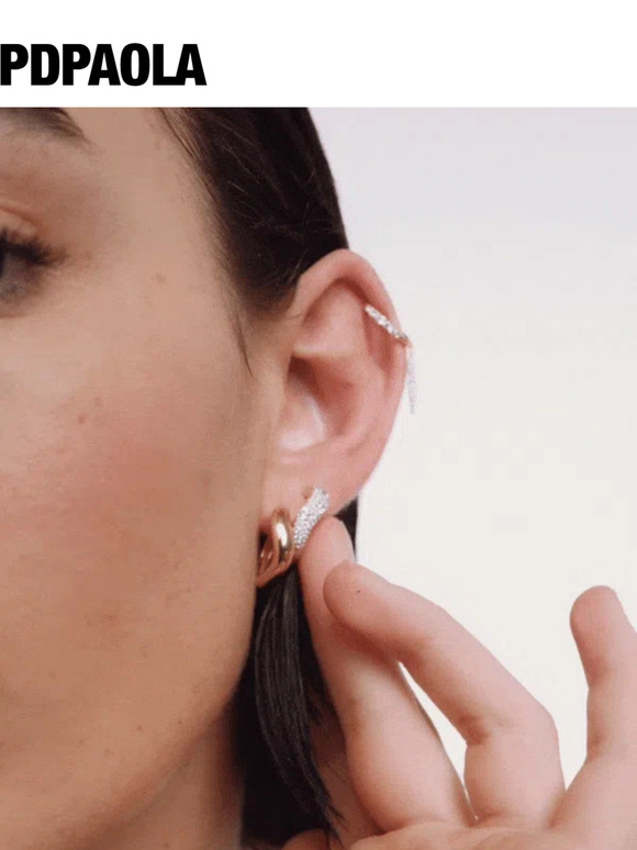 P D Paola ES: Diamond earrings: stacking at its finest | Milled