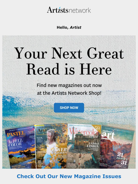 Artists Network: Your Next Great Read is Here... | Milled