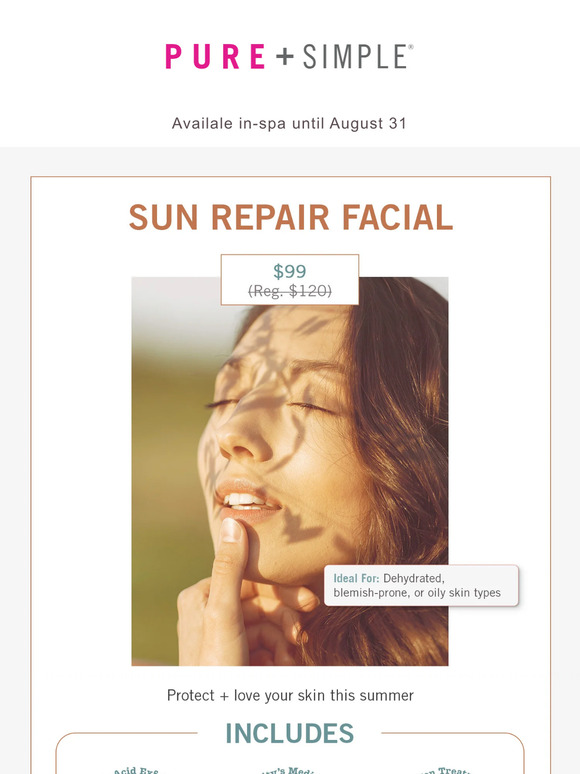 Pure + Simple: Revive + nourish your sun-kissed skin | Milled