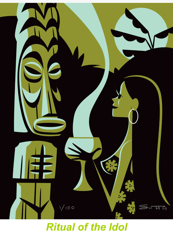 The Shag Store: Shag's Latest Print "Ritual of the Idol" and Lucky ...