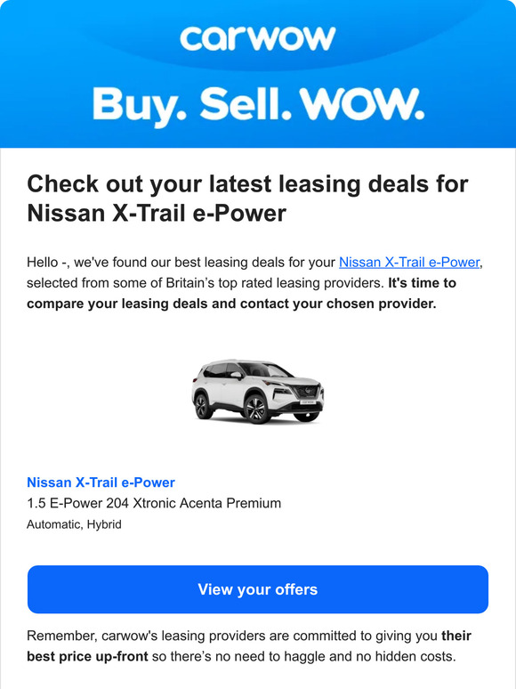 Carwow: It's time to compare all your leasing deals for Nissan X-Trail ...