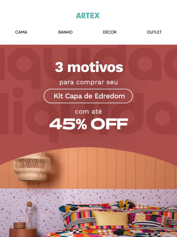 Artex: Kit capa de edredom com até 45% OFF - 3 motivos para garantir o ...