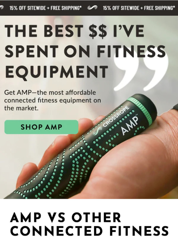Crossrope: AMP: the most affordable connected fitness option | Milled