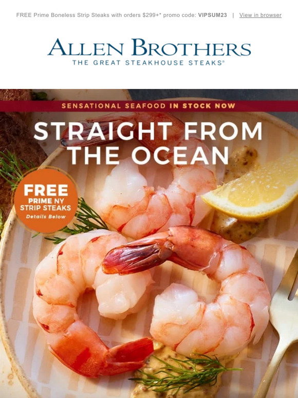 Allen Brothers: Sensational Summer Seafood In Stock Now! | Milled