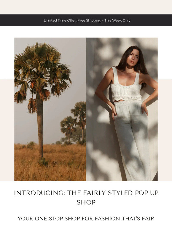 Sseko Designs: Introducing: The Fairly Styled Pop Up Shop | Milled