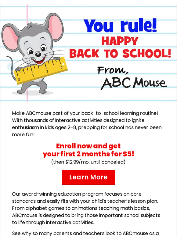 ABCmouse: Happy Back to School! | Milled