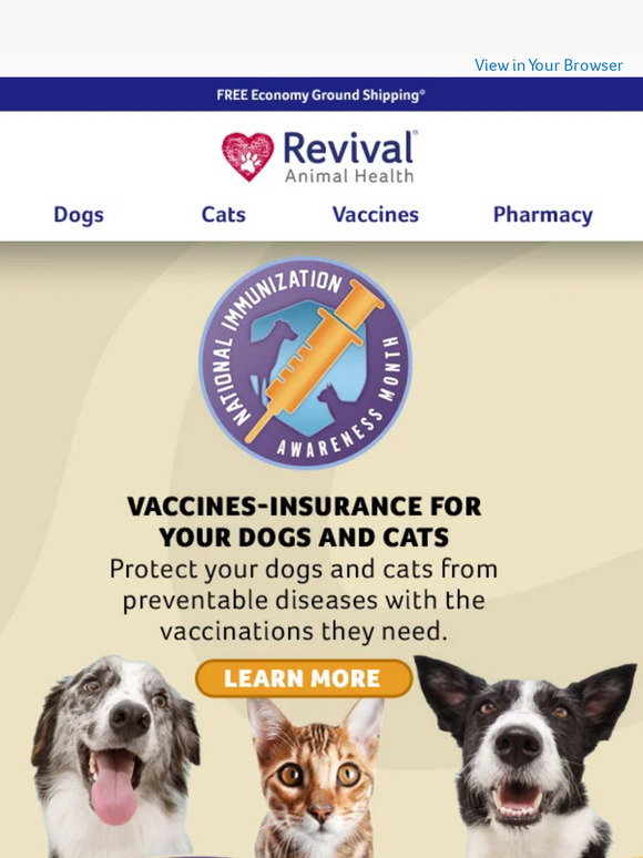 Revival Animal Health: What Vaccines Do My Dogs and Cats Need?💉 | Milled