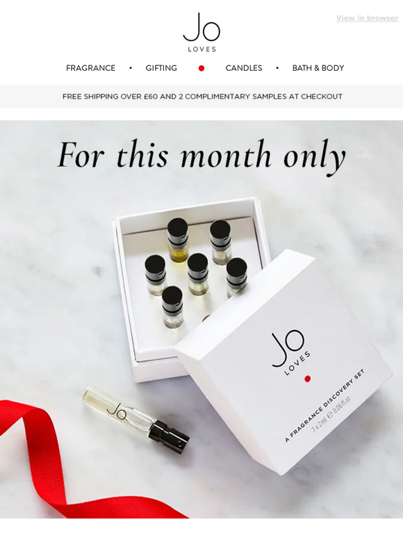 Jo Loves: NEW Miniature Fragrance Discovery Set | Milled